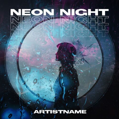 Neon Night Album Cover Art • BuyCoverArtwork