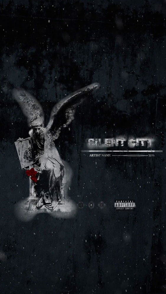 Silent City Premade Animated Album Cover Art • BCAW