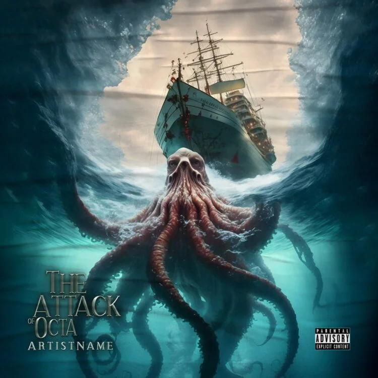 Buy The Attack Of Octa Octopus Premade Album Cover Art • BuyCoverArtwork